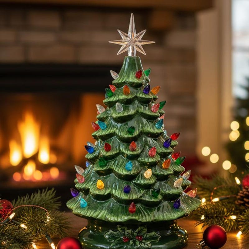 Table Top Christmas Trees Ceramic - Etsy