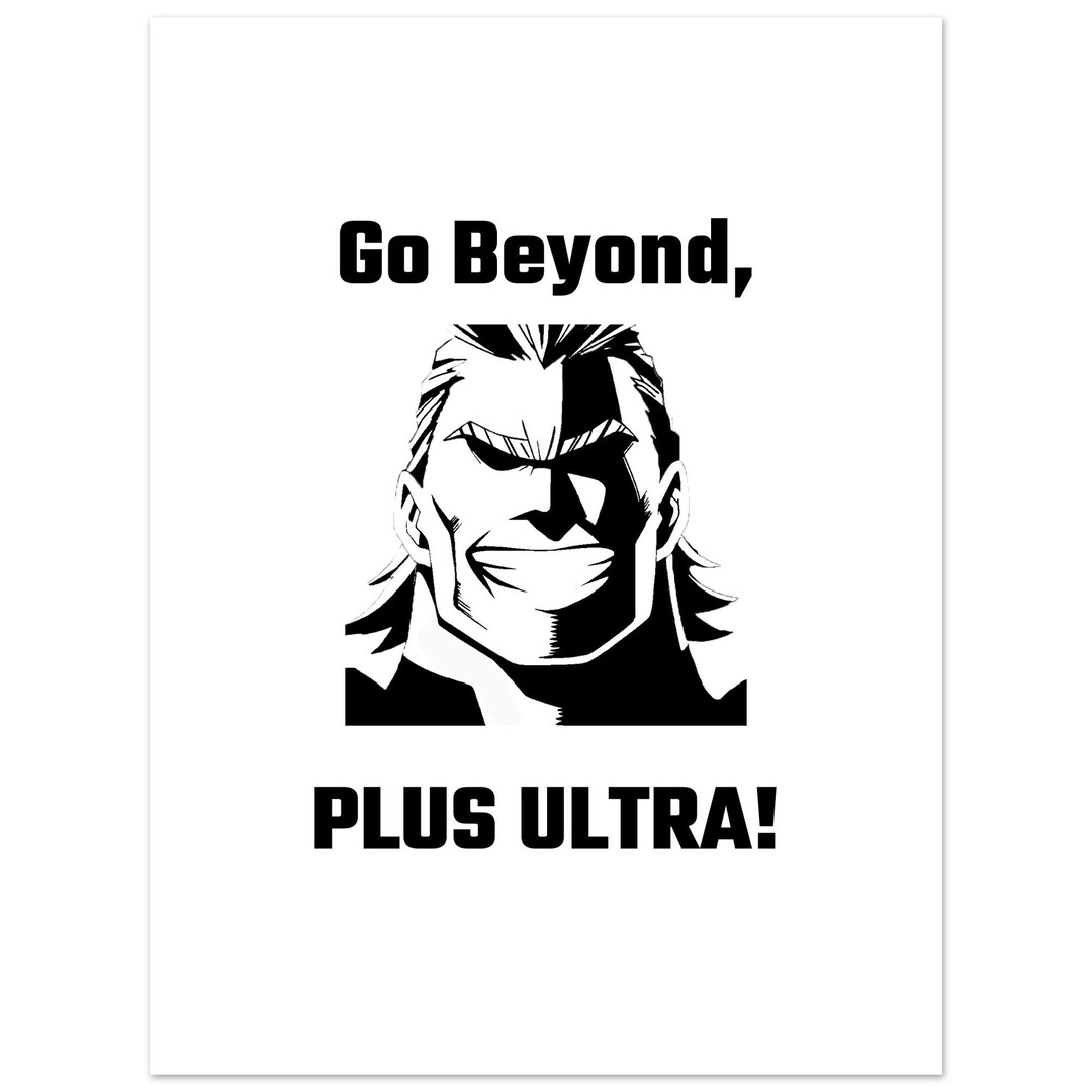All Might Go Beyond, Plus Ultra! Poster 12x16″ - Etsy Canada