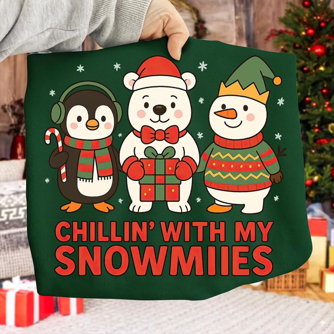 Chillin' With My Snowmies PNG, Christmas Snowmen (digital Download) - Etsy