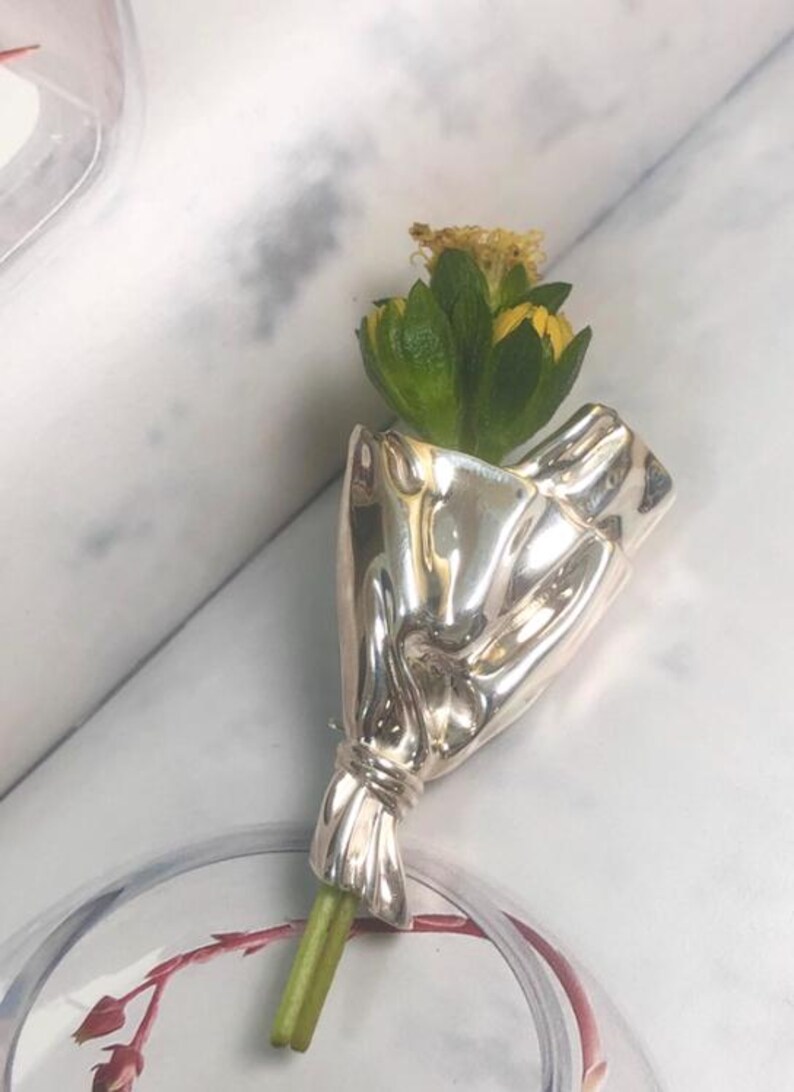 DIY Flower Insert Pin | Metal Flower Wrapper Design - Etsy