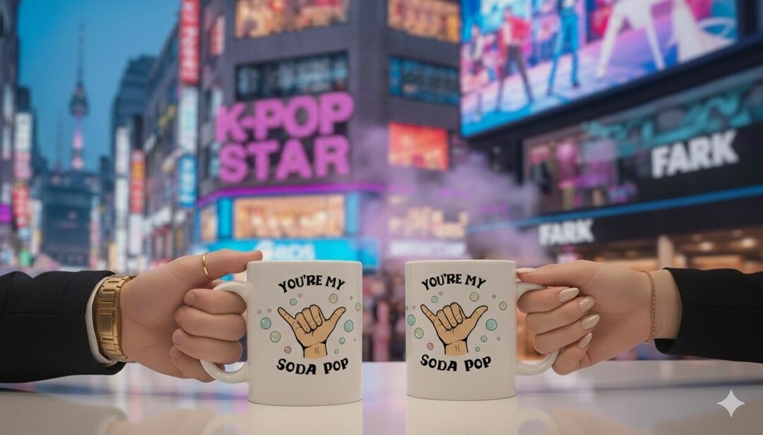 K-pop Inspired Ceramic Mug, Kpop Coffee Cup Gift, Music Lover Tea Mug ...