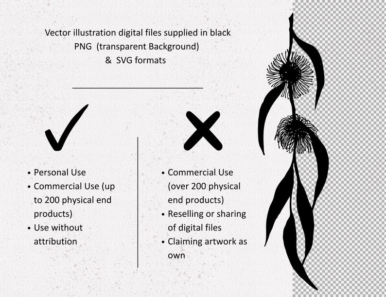 Western Australian Native Weeping Flora Graphics: PNG & SVG Botanical ...