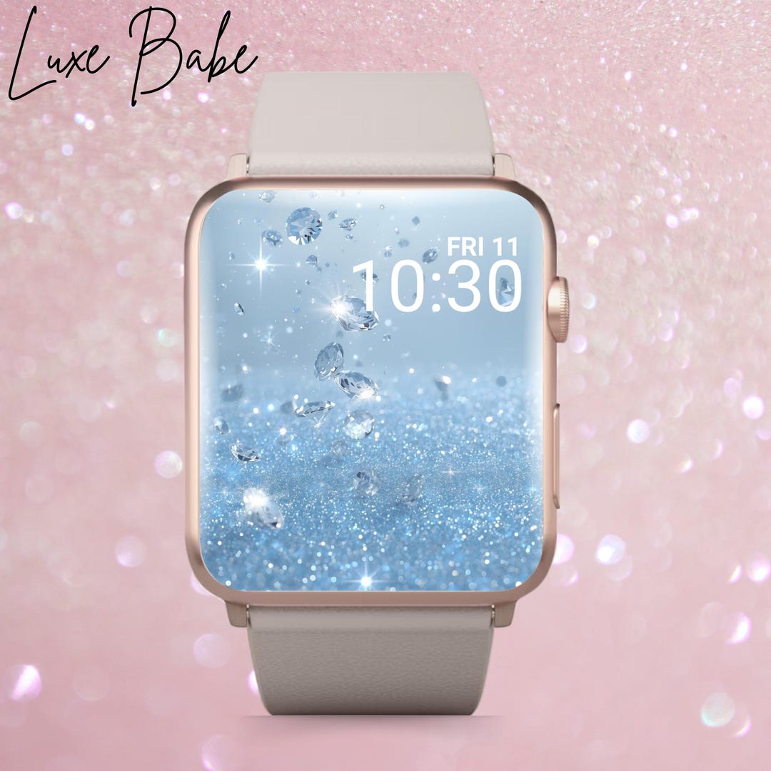 Glitter Apple Watch Wallpaper, Gorgeous Glitter Apple Watch, Sparkly ...