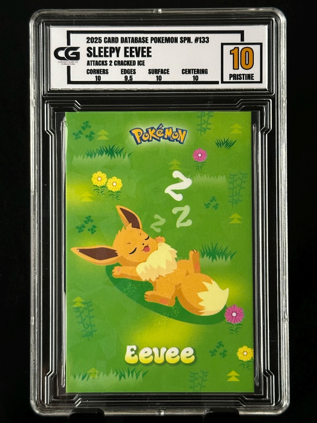 Sleepy Eevee CG Pristine 10 Card Database CGC PSA Pokemon Spanish 2024 - Etsy Canada