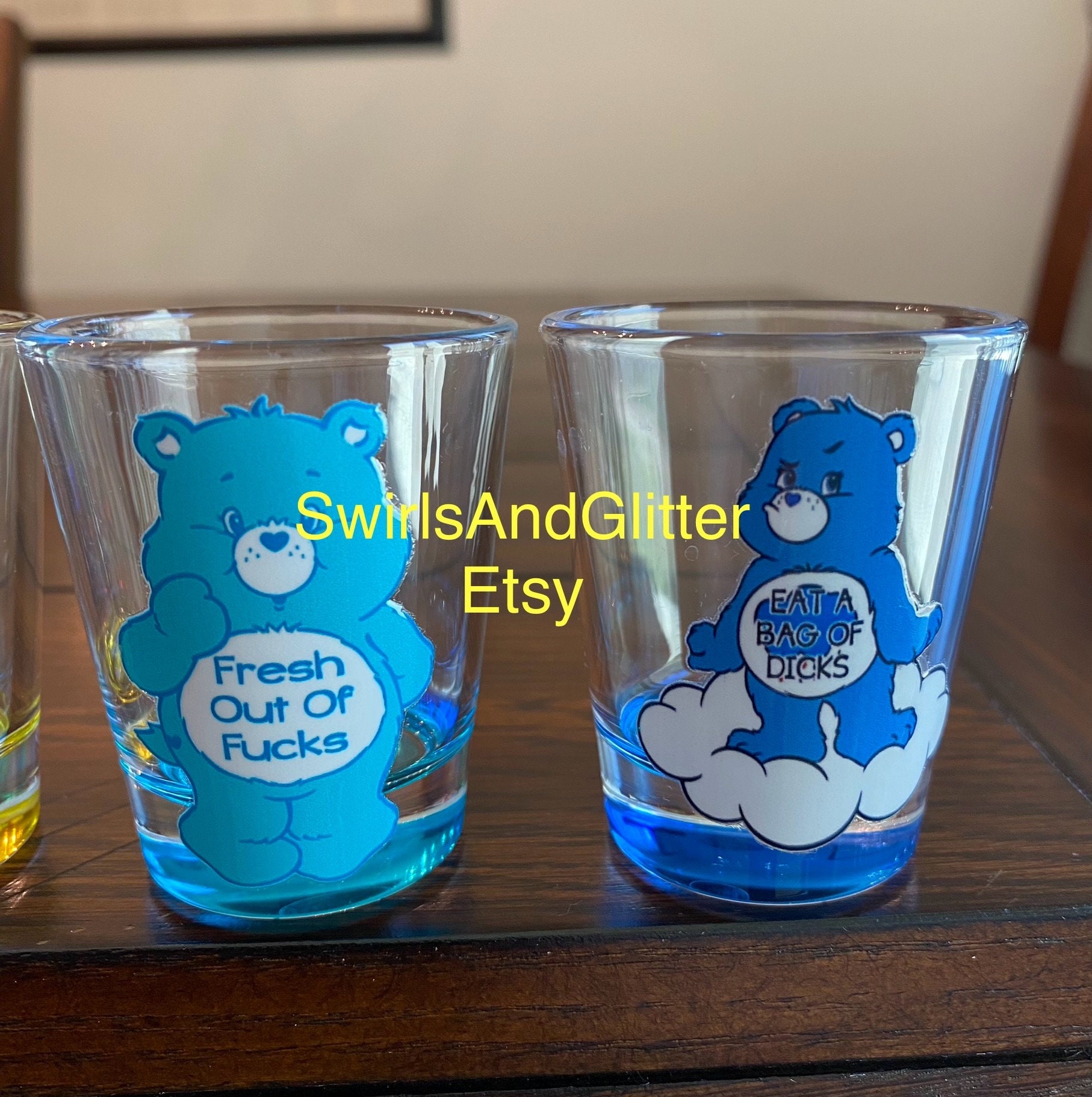 Swear Bears Shot Glasses Sweary Bears Set of 6 Adult Bear Gift - Etsy