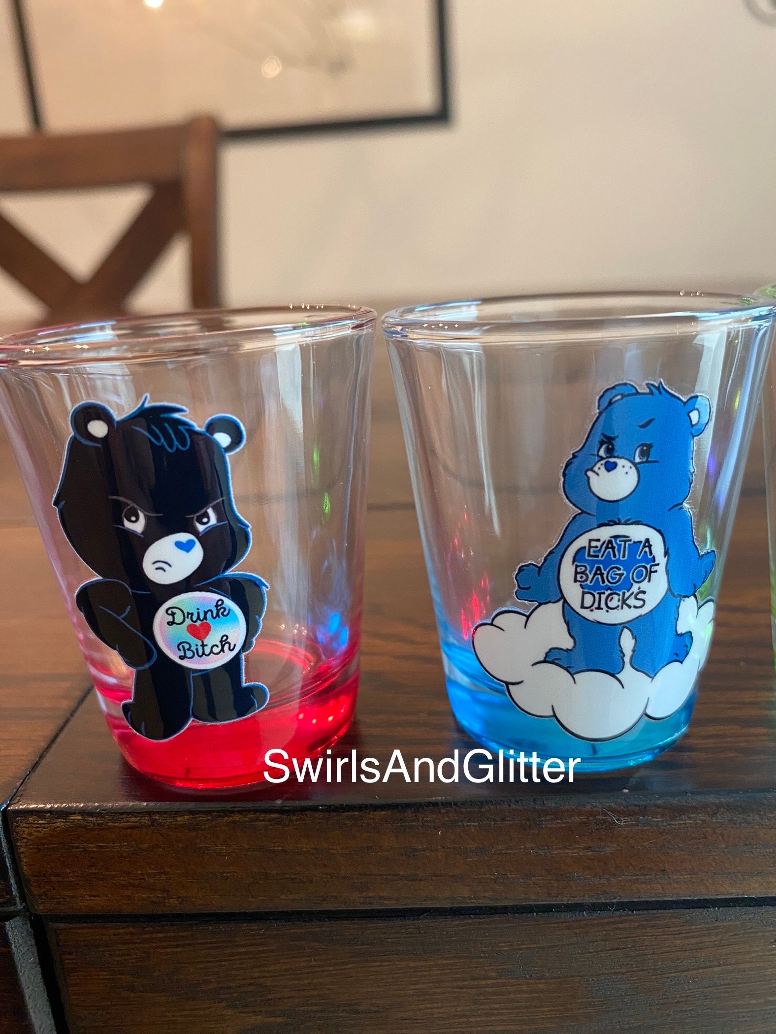 Swear Bears Shot Glasses Sweary Bears Set of 6 Adult Bear Gift - Etsy UK