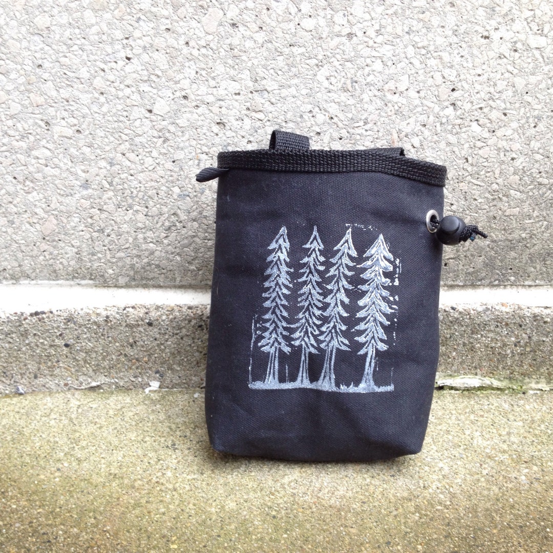 Chalk Bag, Chalkbag, Chalkbags, Chalk Bags, Trees, Linoprint ...