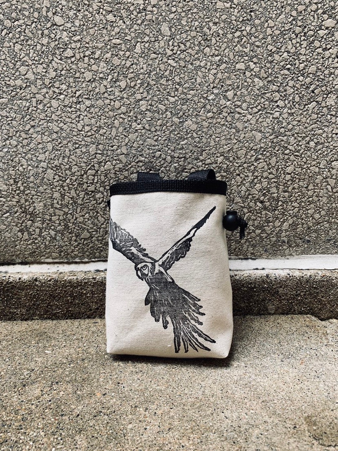 Parrot, Chalk Bag, Bird Chalkbag, Parrot Chalkbag, Blockprint ...