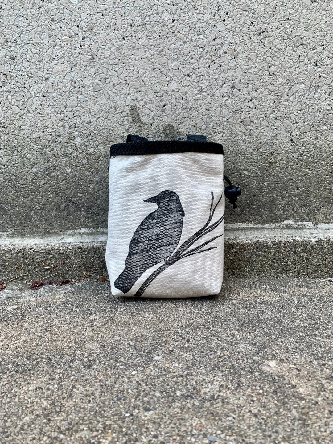 Chalk Bag, Bird Chalkbag, Parrot Chalkbag, Blockprint, Handprinted ...