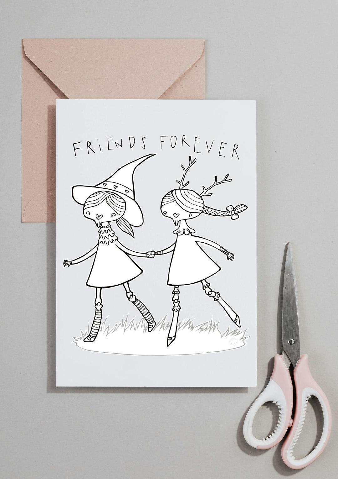 Morbidly Cute Skullgirls Coloring Page - Etsy