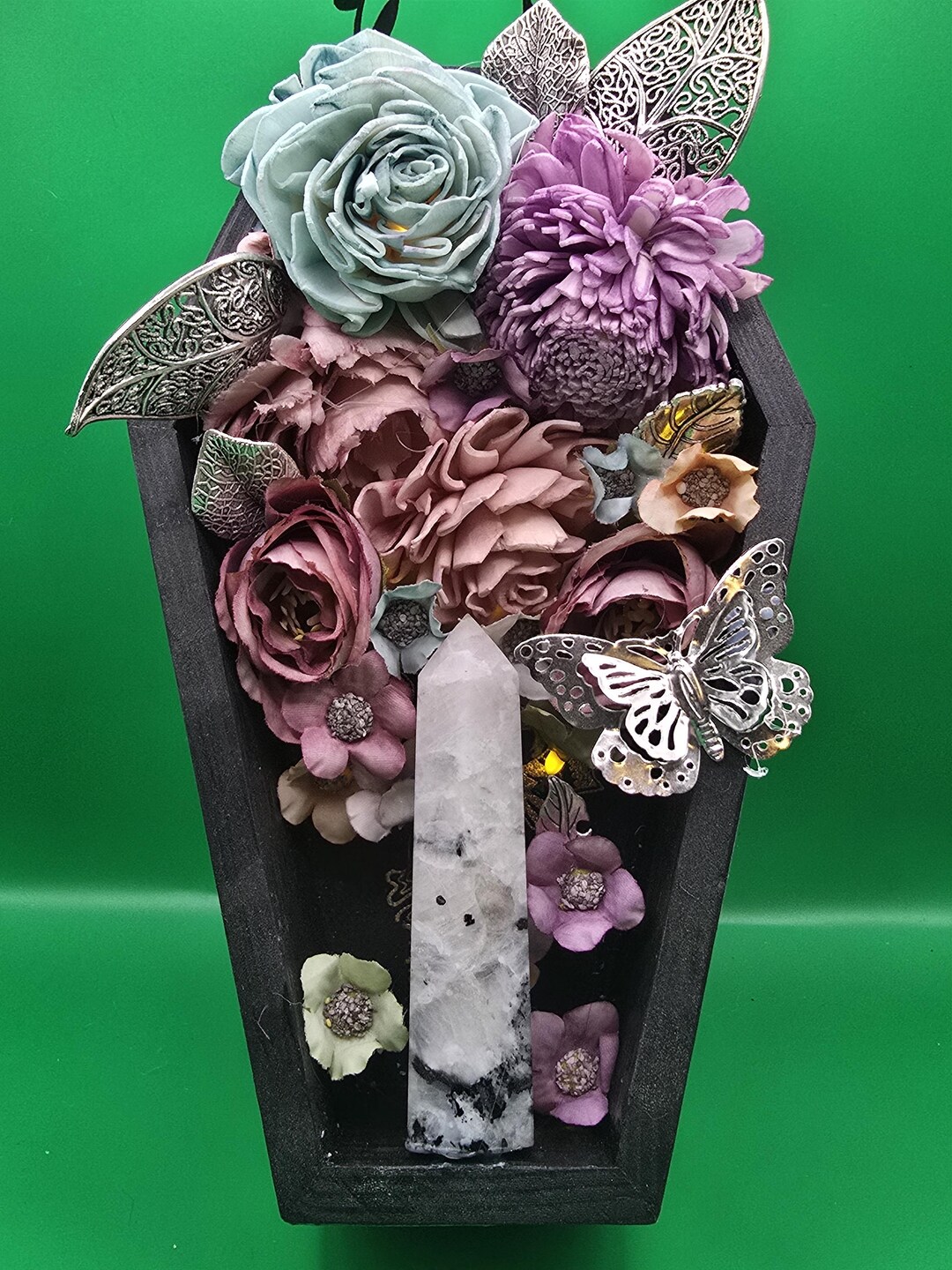 Crystal Light up Coffin Shadow Box - Etsy