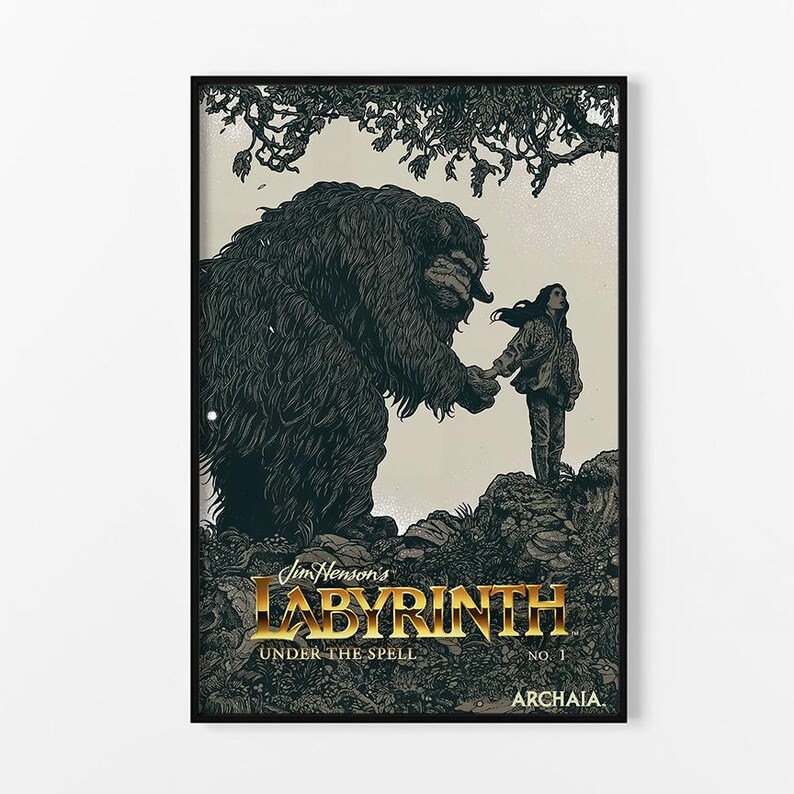 Labyrinth (1986) Movie Poster Classic Film Wall Art Poster Prints Retro ...