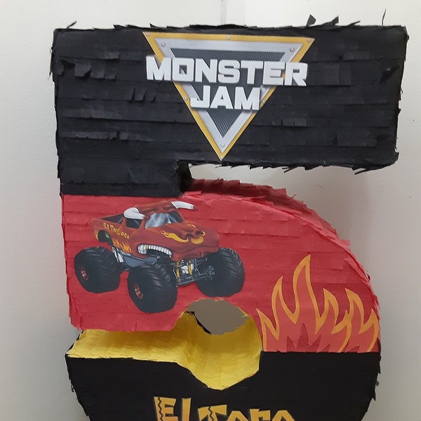 Toro Loco Monster Truck Pinata - Etsy