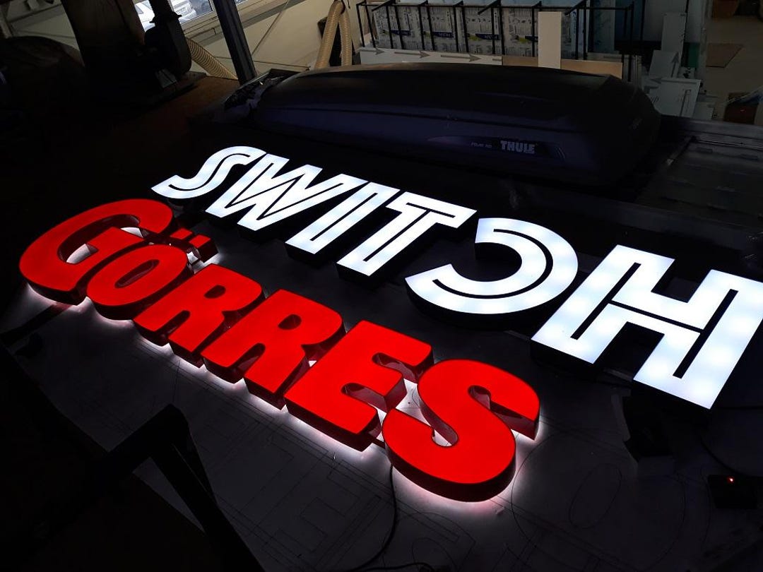 3D Letters LED , Illuminated Sign, Custom Channel Letter, Backlit, LED ...