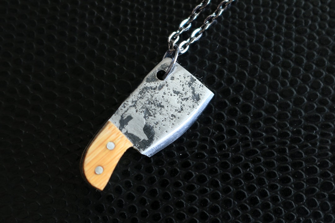Mini Butcher's Cleaver Necklace - Etsy
