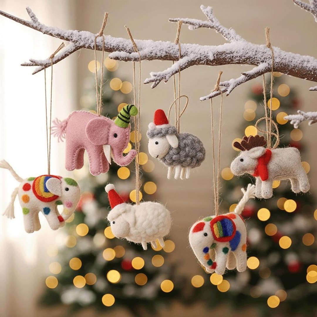Felt Animal Ornaments