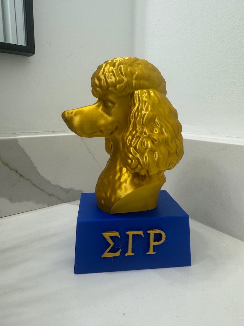 Sigma Gamma Rho Poodle Bust | 3D Printed Sorority Memorabilia - Etsy