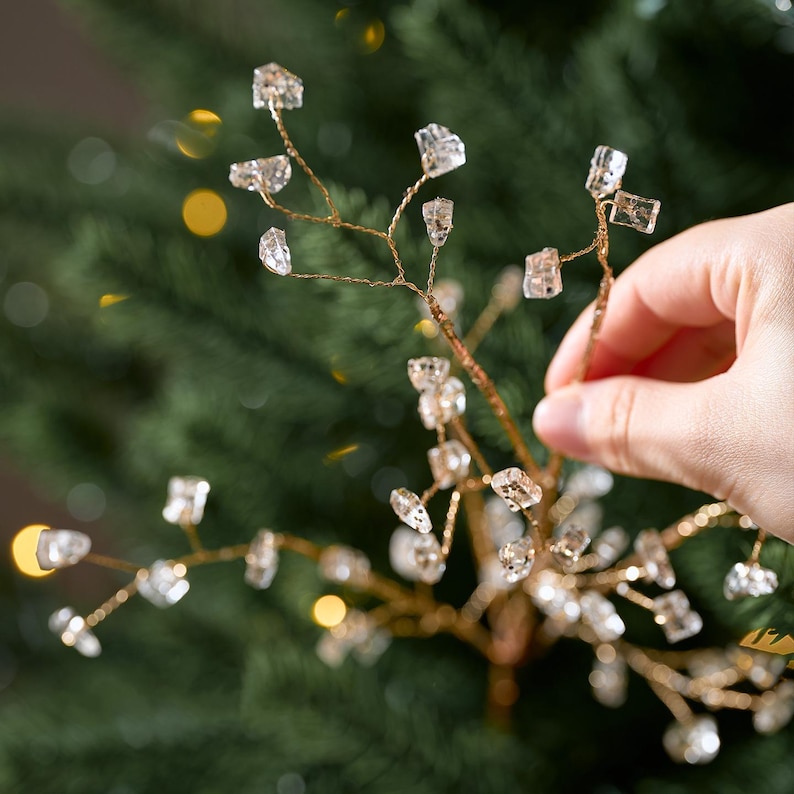 Acrylic Crystal Ice Branch Picks | Handmade Clear Leaf / Cube / Star ...
