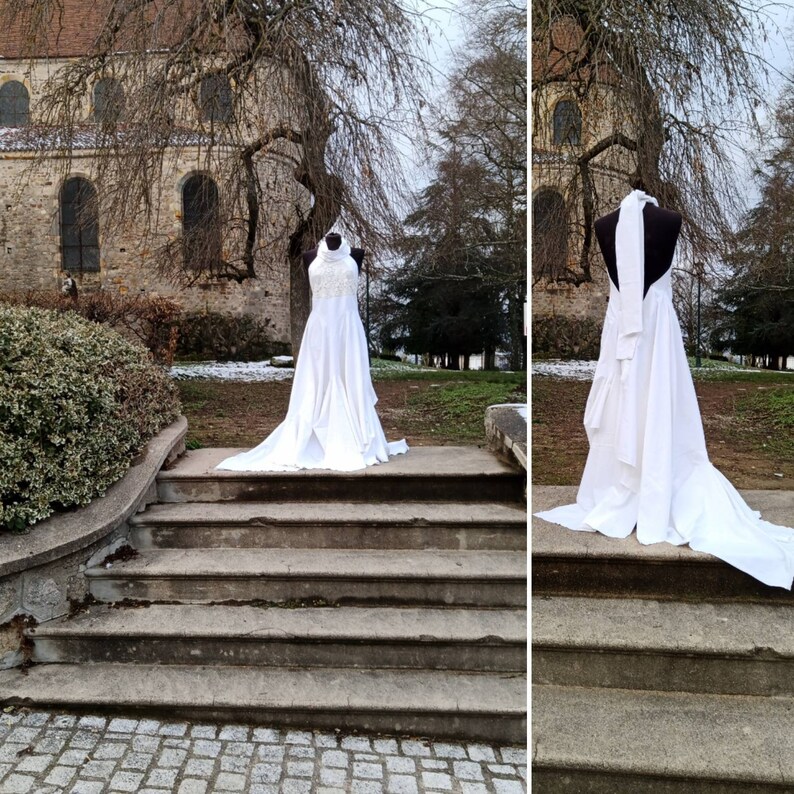 One-of-a-kind Avant-garde Wedding Spirtual Ceremony Goddess Dress Gown ...
