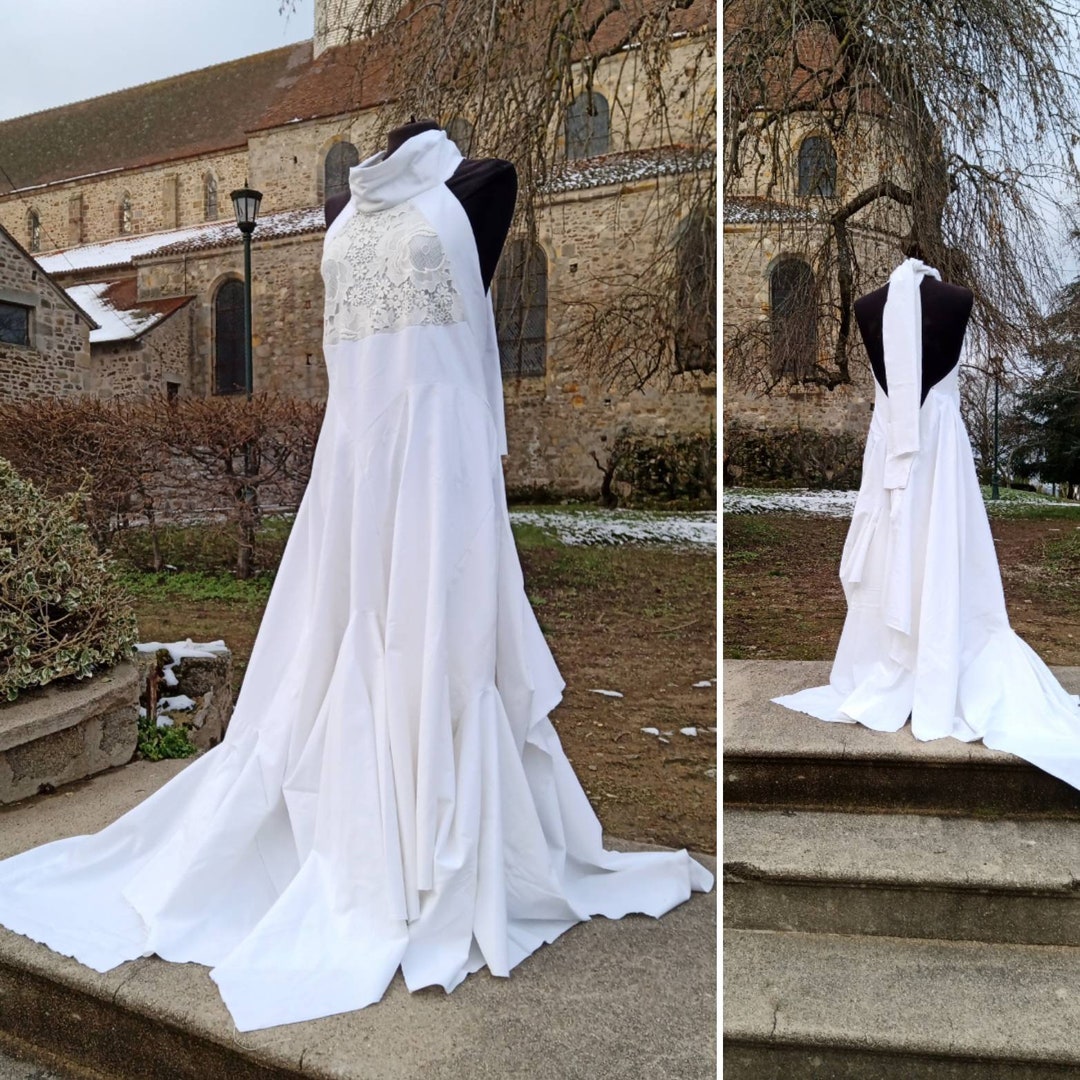 One-of-a-kind Avant-garde Wedding Spirtual Ceremony Goddess Dress Gown ...