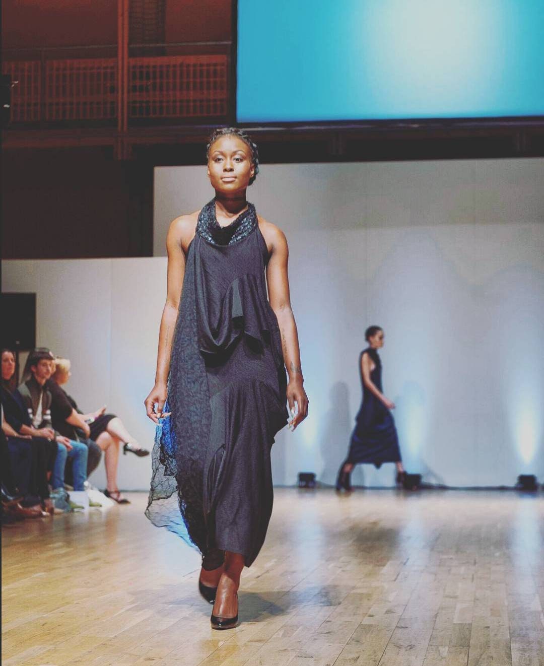 Avant-garde Handmade Bespoke Abstract Long Lagenlook Draping Dress One ...