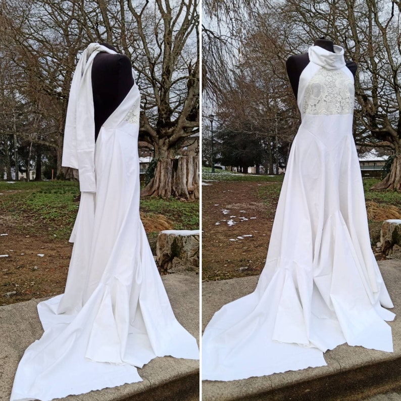 One-of-a-kind Avant-garde Wedding Spirtual Ceremony Goddess Dress Gown ...