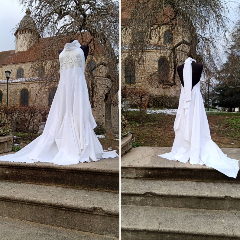 One-of-a-kind Avant-garde Wedding Spirtual Ceremony Goddess Dress Gown ...