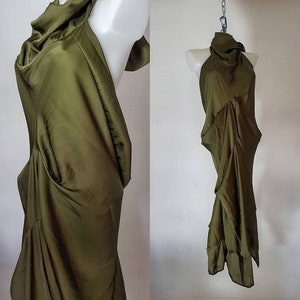 Avant-garde Handmade Bespoke Abstract Lagenlook Draping Dress One Size ...