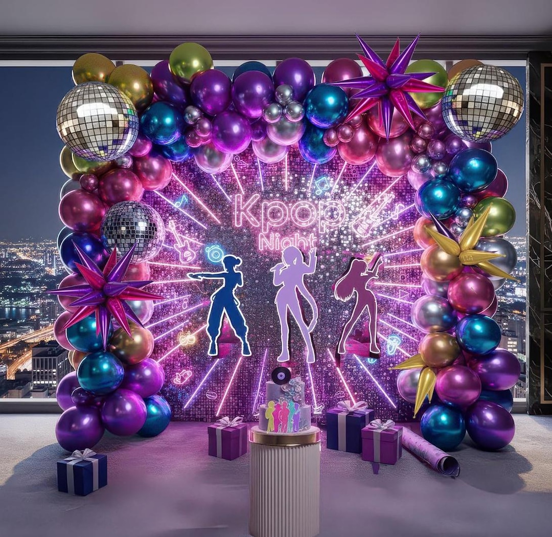 Kpop Demon Hunters Balloon, DIY Arch Kit, Birthday, Wedding, Bridal ...