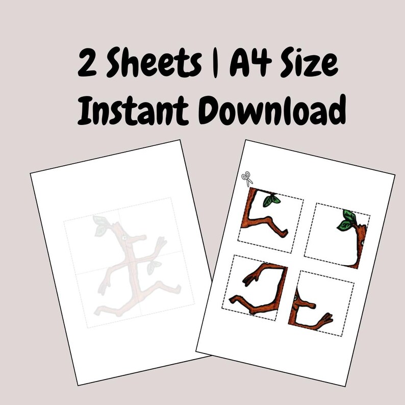 Stick Character Cut & Paste Puzzle for Preschool | Printable Fine Motor ...