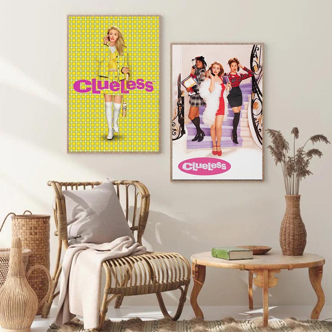 Clueless Movie Poster, Unique Cinema Art, HD Wall Art Canvas Painting ...
