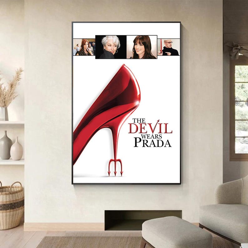 The Devil Wears Prada Movie Poster, Unique Cinema Art, HD Wall Art ...