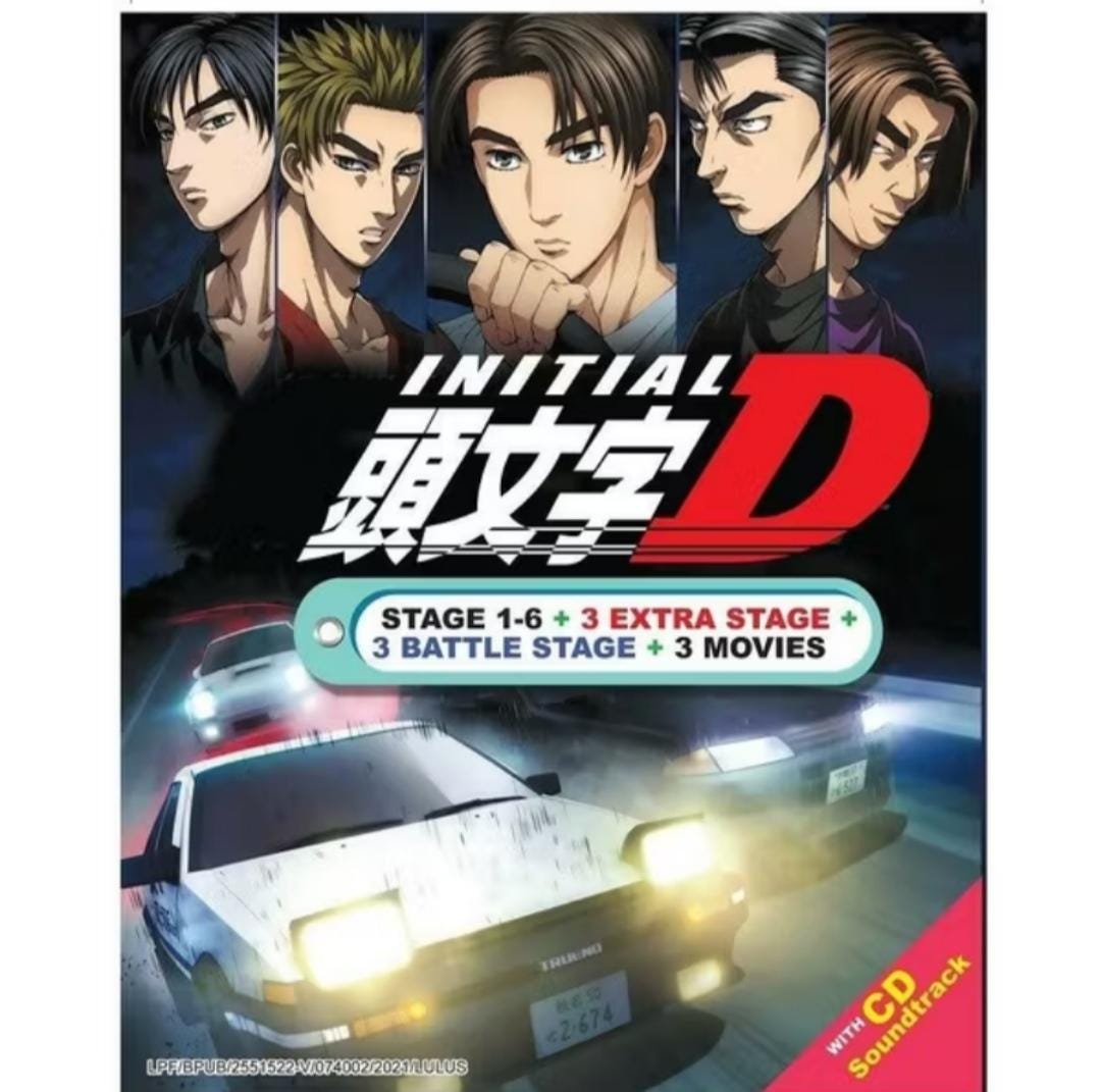 Initial D Season 1-6 + 3 Extra Stage + 3 Battle Stage + 3 Legend + OST ...