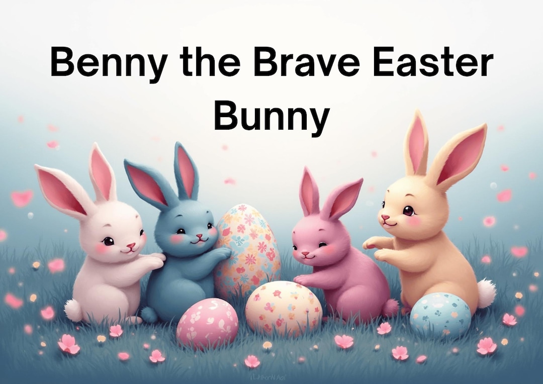 The Story of Benny the Brave Easter Bunny - Etsy