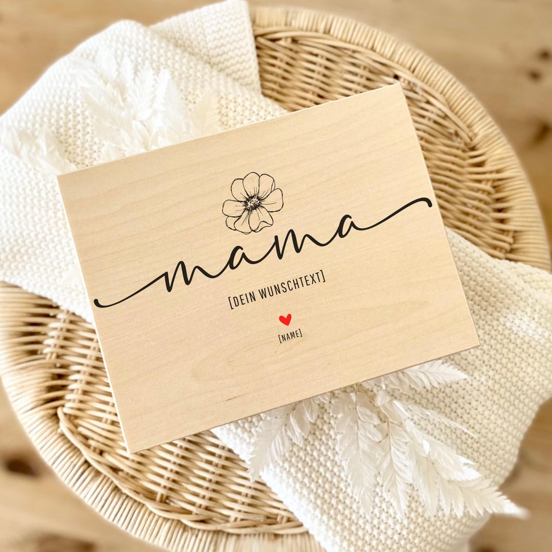 Personalized Memory Box Mom | Custom Text & Names | 2 Sizes | Valentine ...