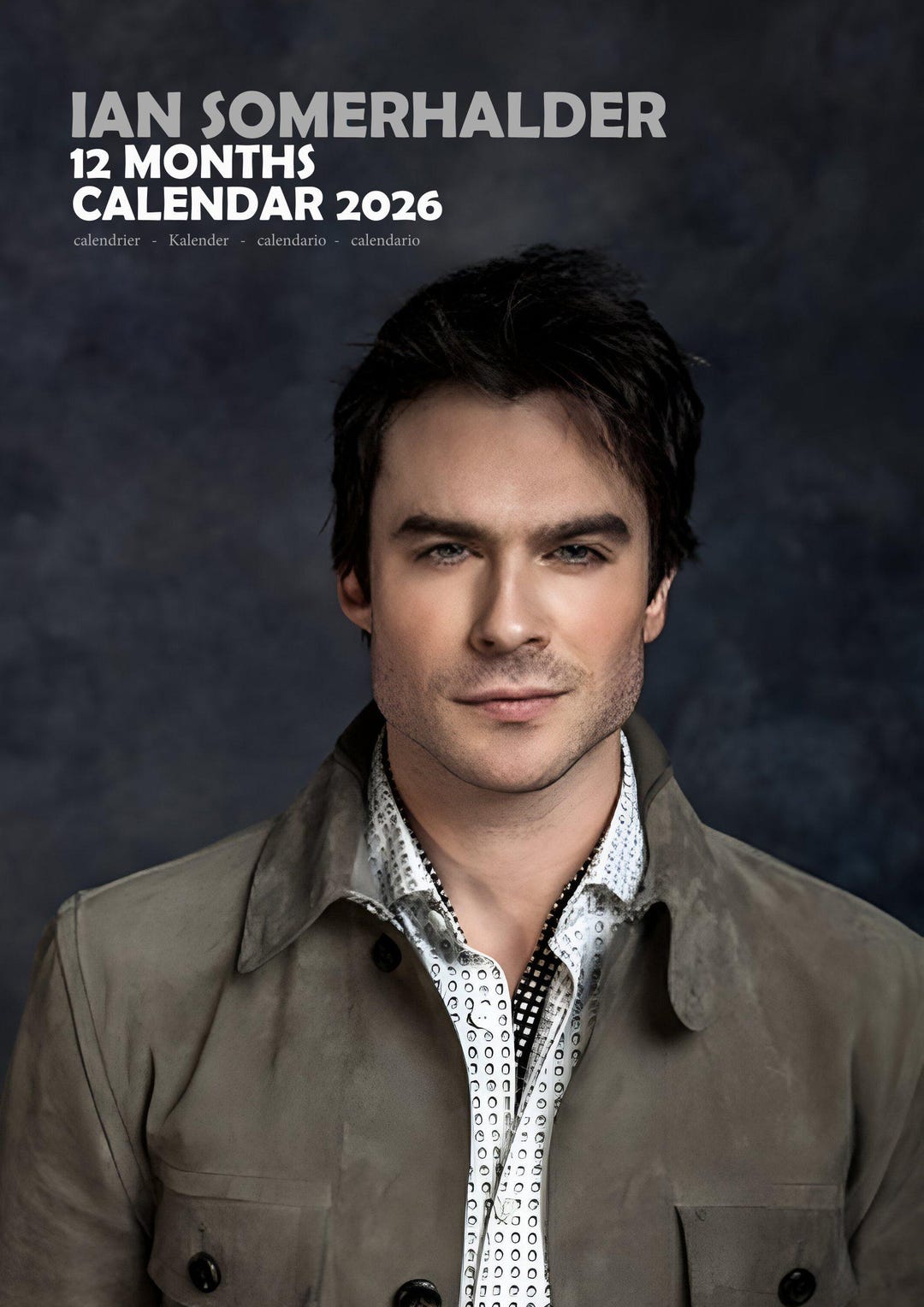 Ian Somerhalder 2026 A3 Wall Calendars - Etsy