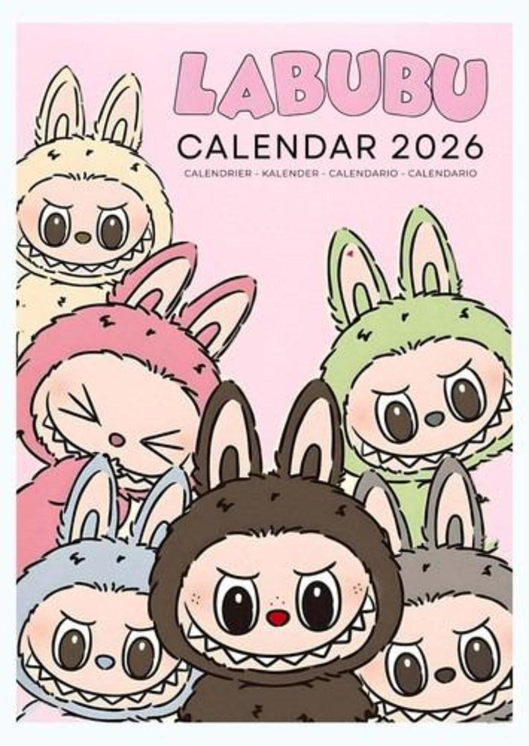 Labubu A3 2026 Calendar - Etsy Australia