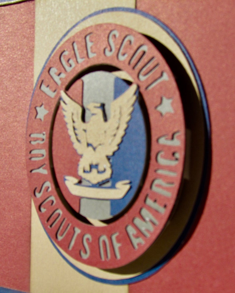 Eagle Scout Shadow Box Customized 12 x 12 Eagle Scout | Etsy