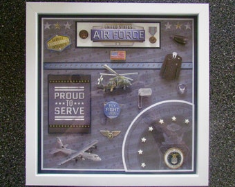 Air Force Shadow Box - Etsy