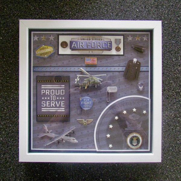 Air Force Shadow Box - Etsy