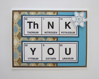 Science Thank You Card - Etsy