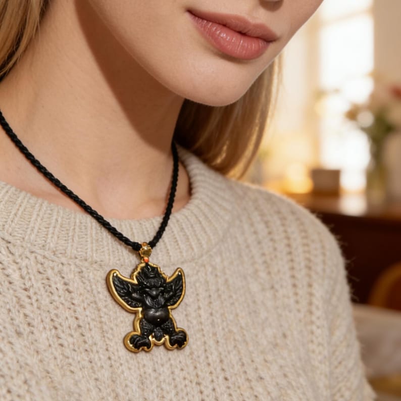 Customizable Consecrated Service Meteorite Iron Tibetan Garuda Pendant ...