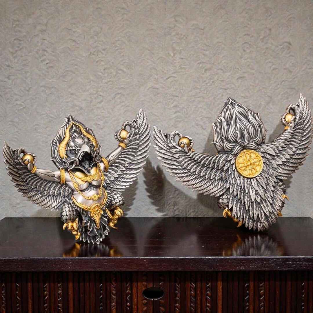 Solid Brass Garuda Statue • Dharma Protector, House Blessing - Etsy