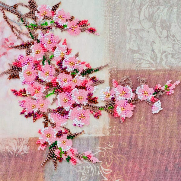Sakura Bead Embroidery - Etsy