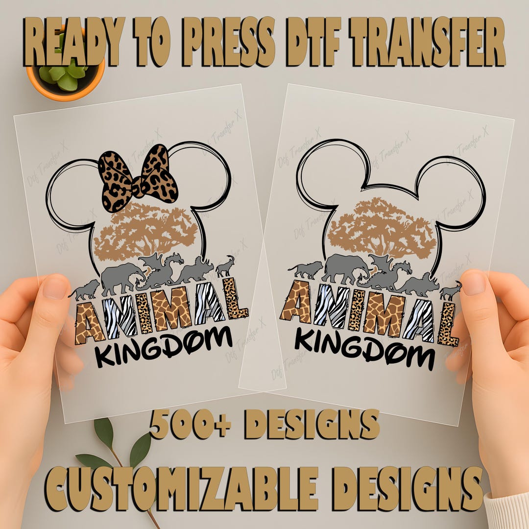 Custom Disney Safari 2026 Dtf Transfer, Animal Kingdom Ready to Press ...