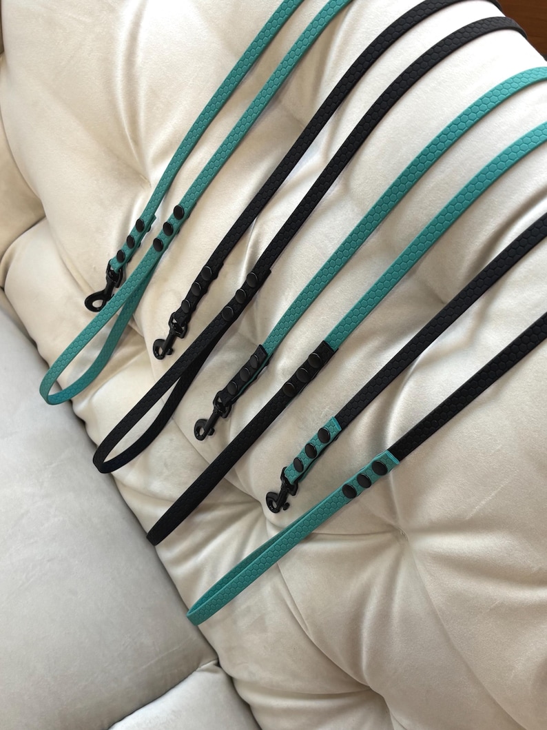 Guia impermeável para cães de 2 m • Guia urbana leve em dois tons, para ...