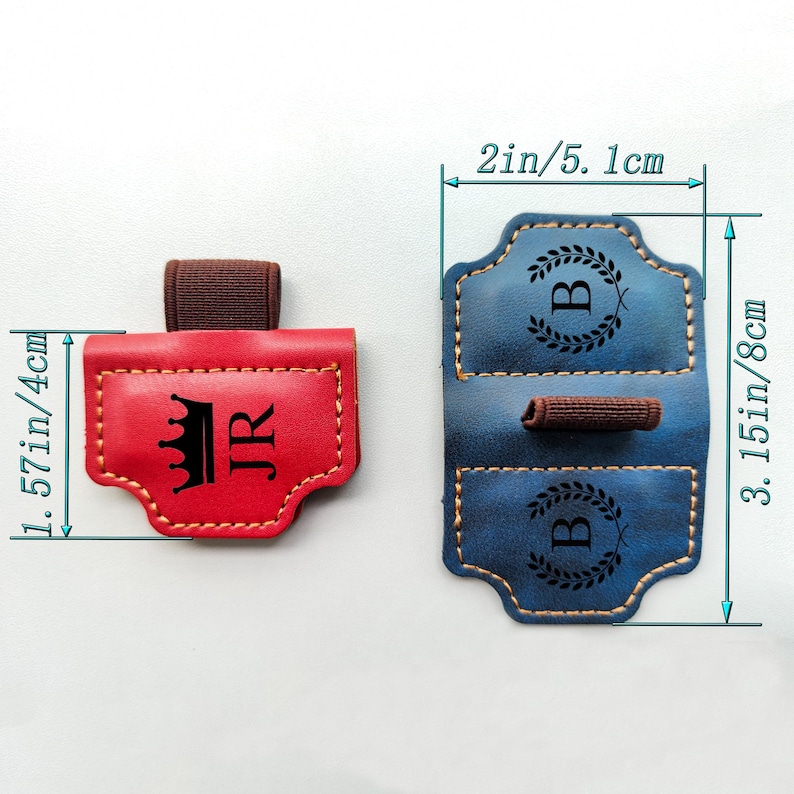 Engraved Leather Magnetic Pen Clip: Personalized Bookmark,custom Reader ...