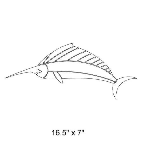 Swordfish Drawing For Kids