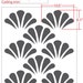 Scallop Shell Pattern Wall Stencil for Allover Wall Decor STL0010 - Etsy