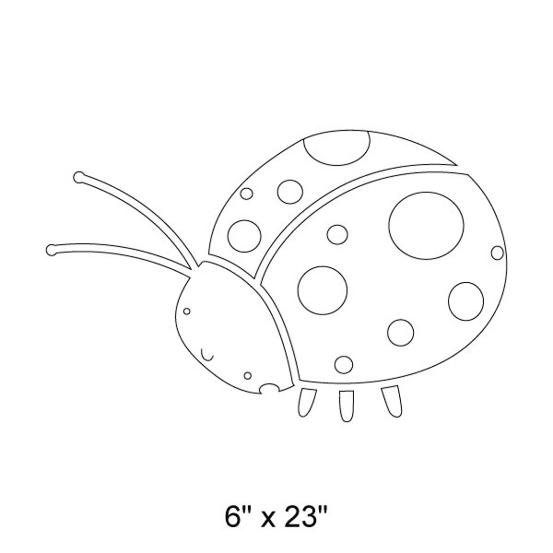 Ladybug Stencil for Painting Girls Room Wall Mural - Etsy